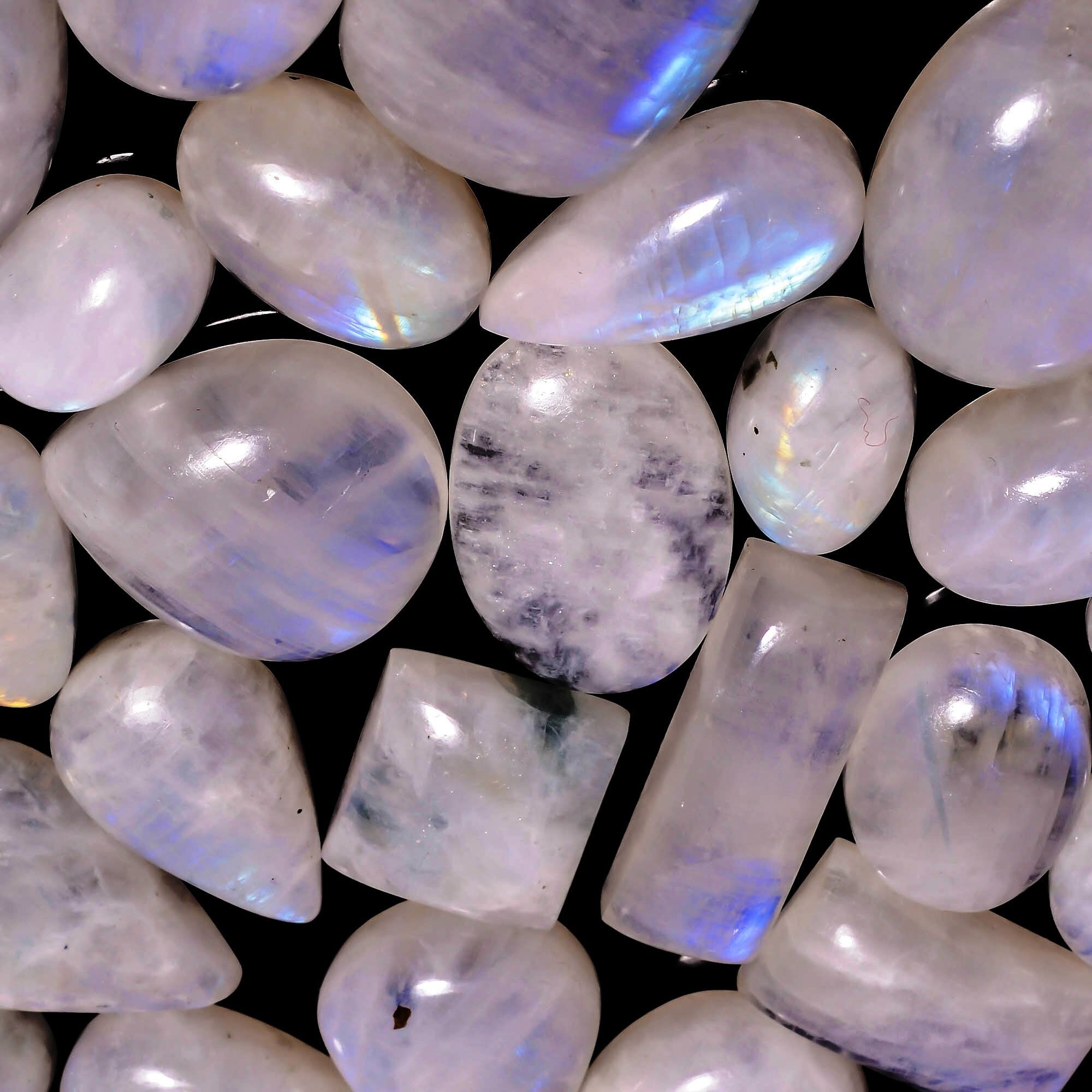 Rainbow Moonstone Lot AAA Quality 100% Natural Rainbow | Etsy