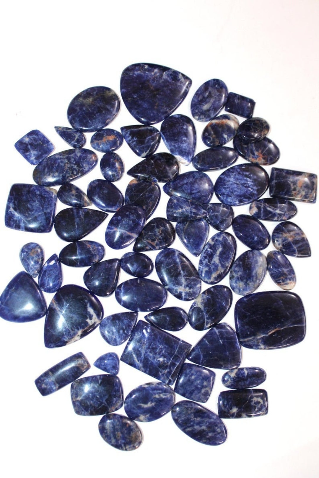 AAA+++ Sodalite Cabochon Gemstone Kilo Gram Lot Jewelry Making and ...