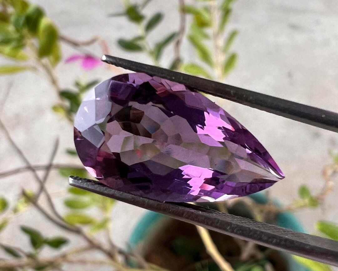 Pear Shape Cut Stone Amethyst 8.25 Cts. 19x11x7 MM. Loose Gemstone ...