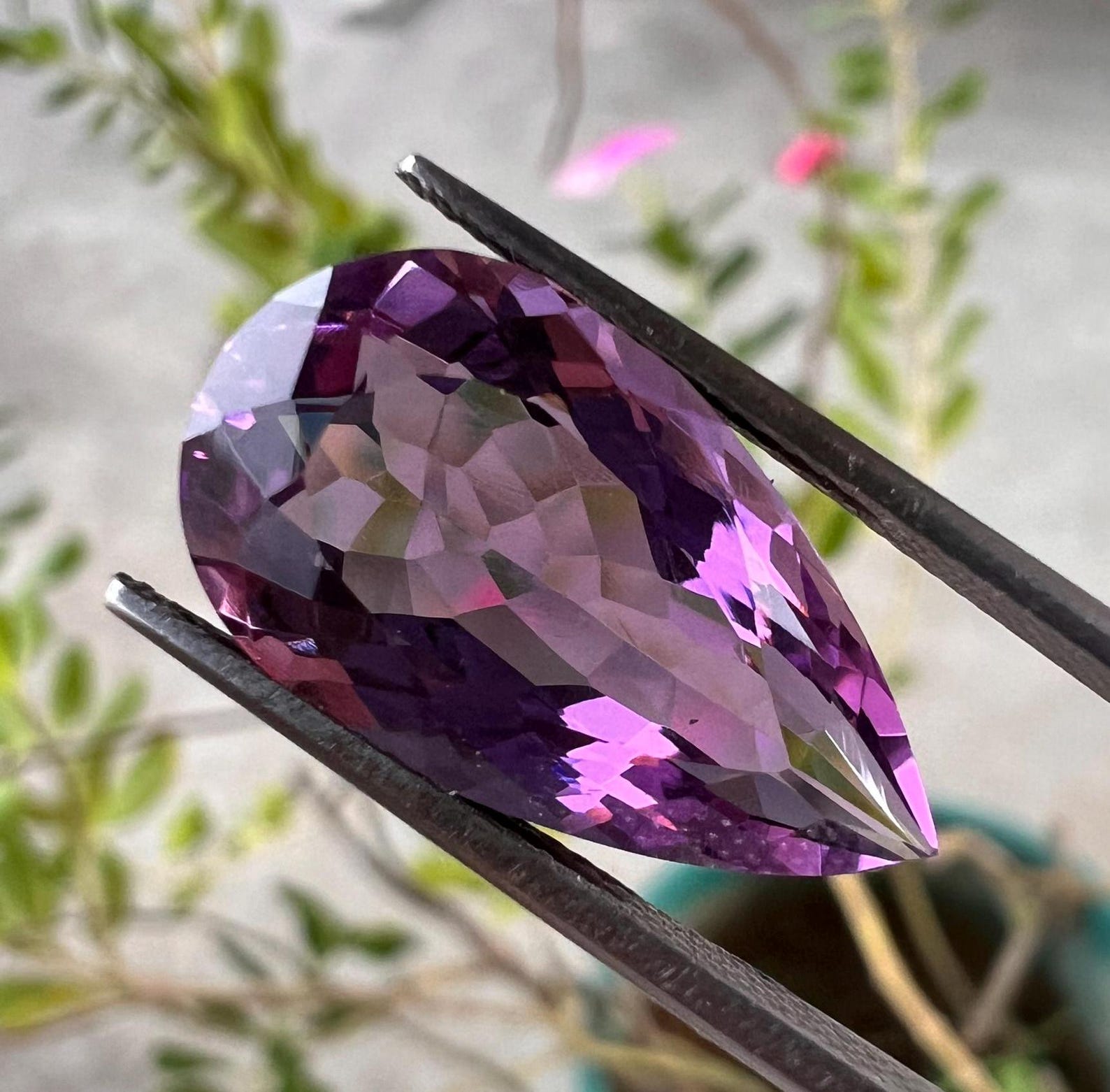 Pear Shape Cut Stone Amethyst 8.25 Cts. 19x11x7 MM. Loose Gemstone ...