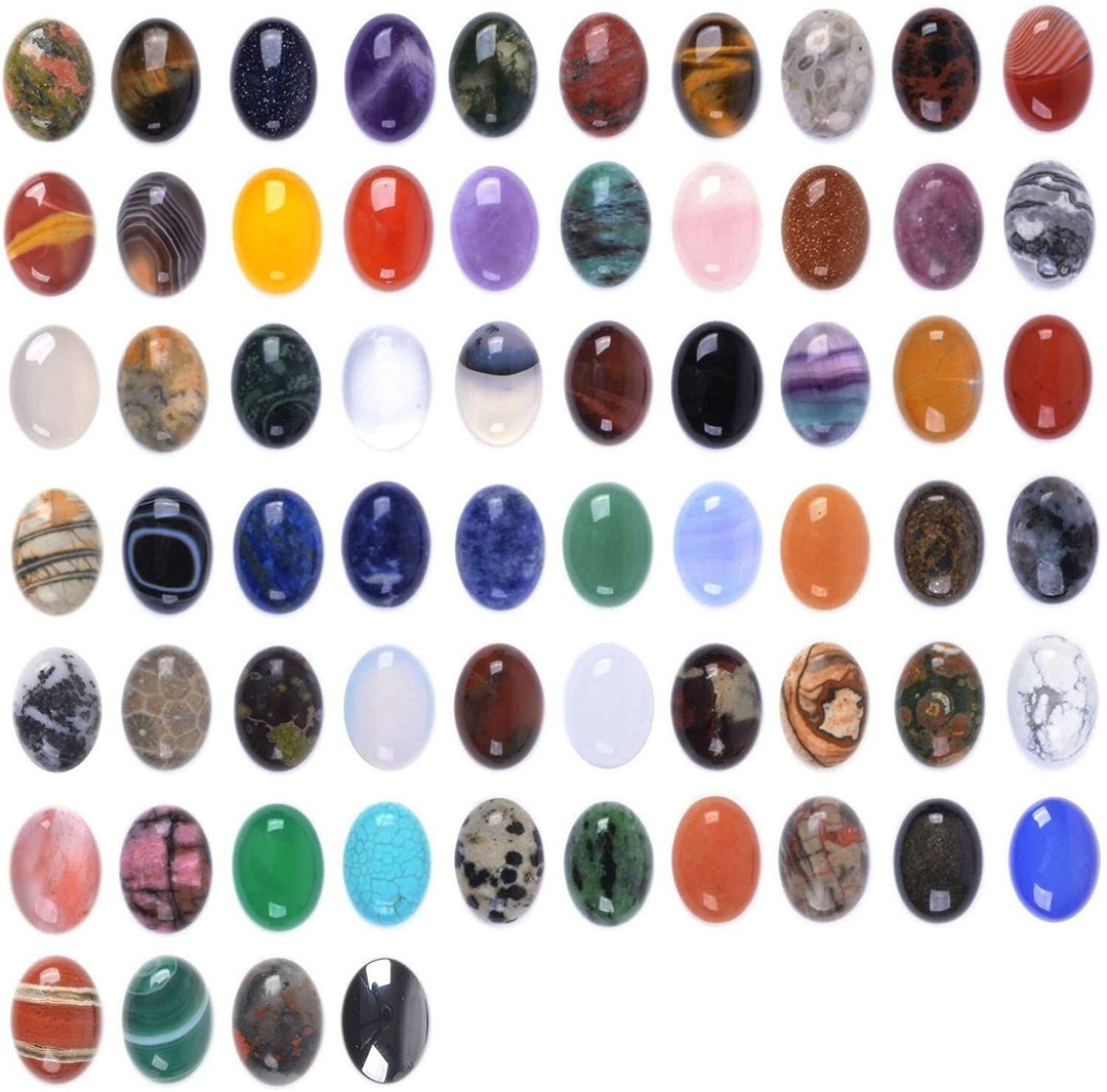 Pack of Mixed Gemstones Beautiful Gems All Natural Mix Lot Jasper Agate ...