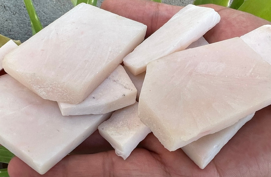 Pink Opal Slab Gemstone Rough Minerals Untreated Rough Natural Pink ...