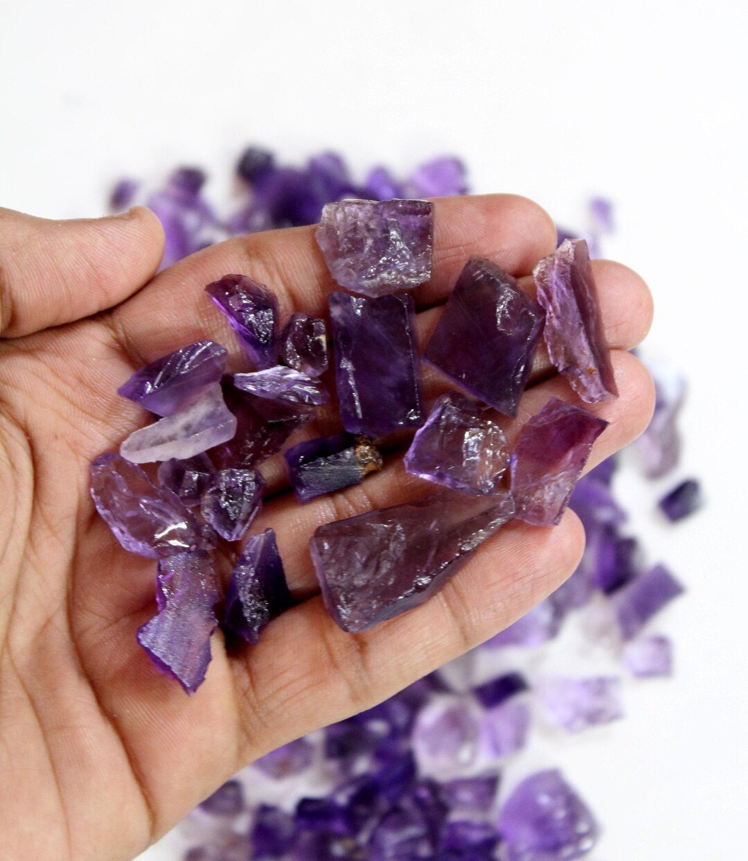 Raw Amethyst Lot, Natural Purple Gemstone, Jewelry Making (8-15 MM) - Etsy