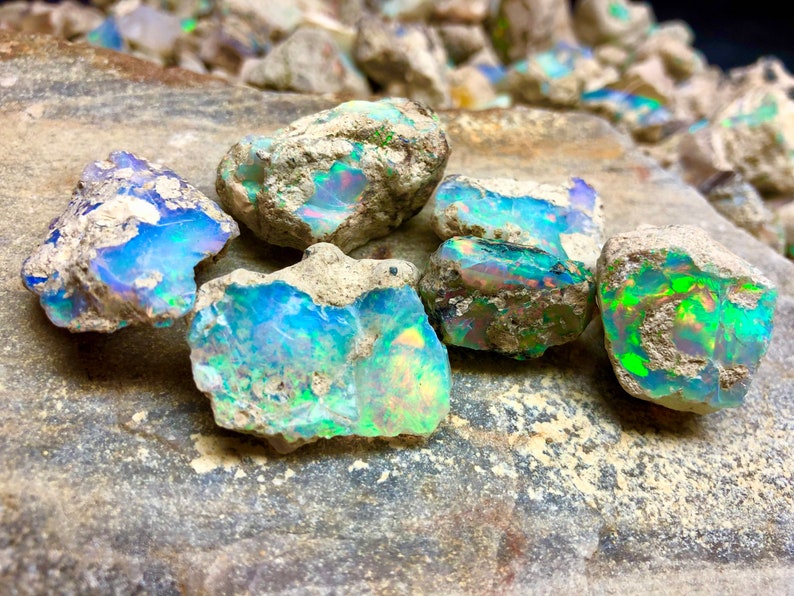 Opal Raw Crystal, Opal Uncut Raw, Opal Raw Stone, Opal Rough Lot, Opal ...