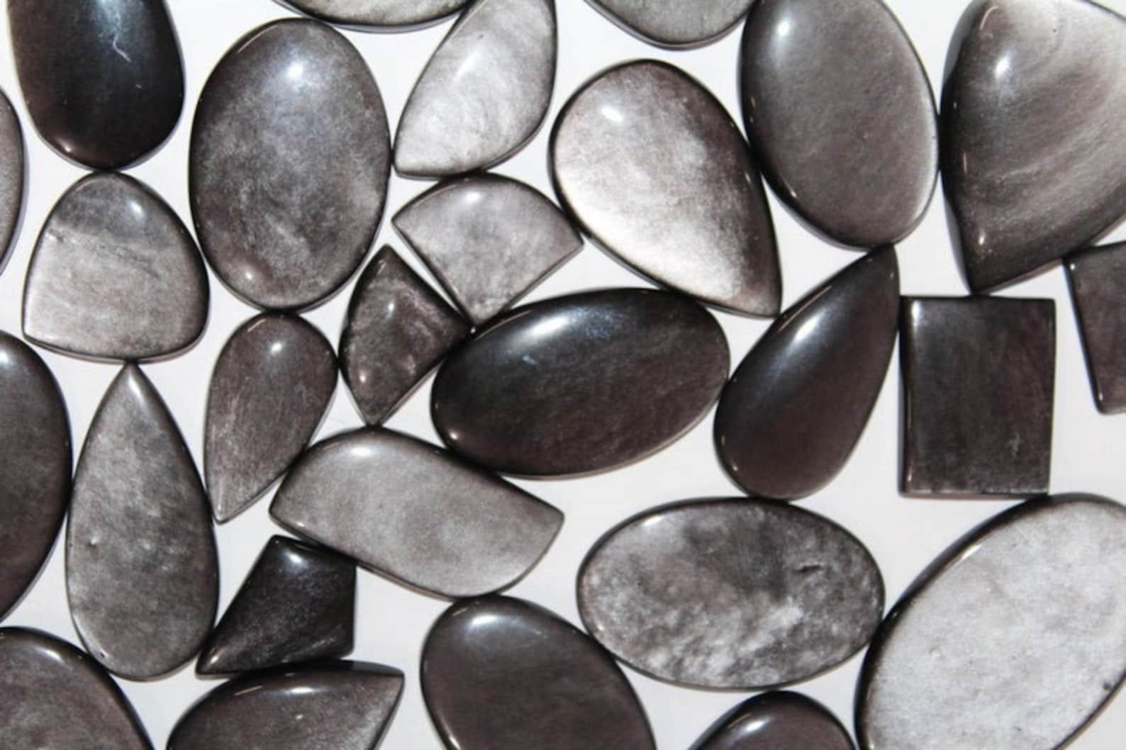 Silver Obsidian Natural Rare Quality Silver Obsidian Kilo gram | Etsy