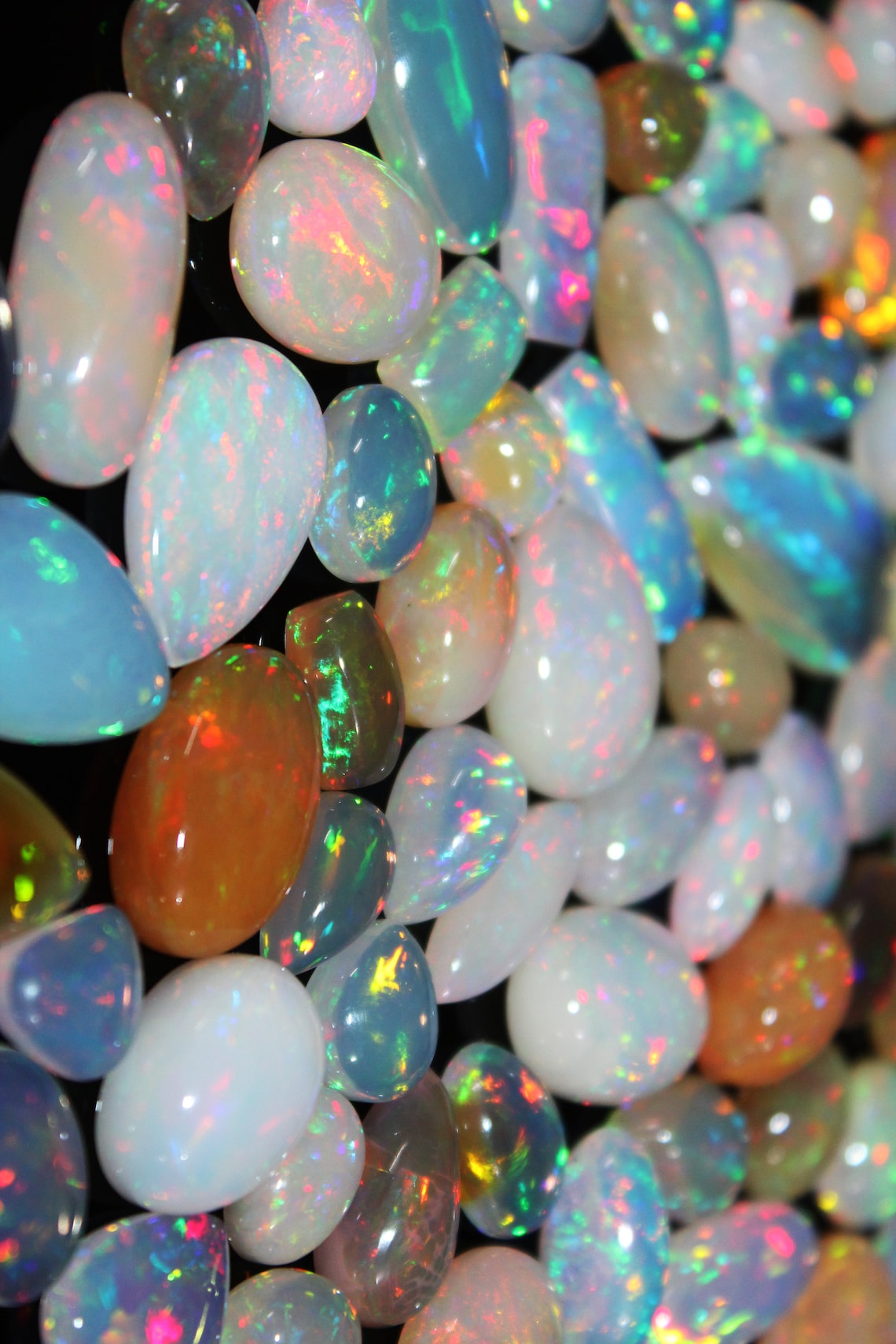 Natural Ethiopian Opal Wholesale Opal Mix Shape Lot Rainbow | Etsy