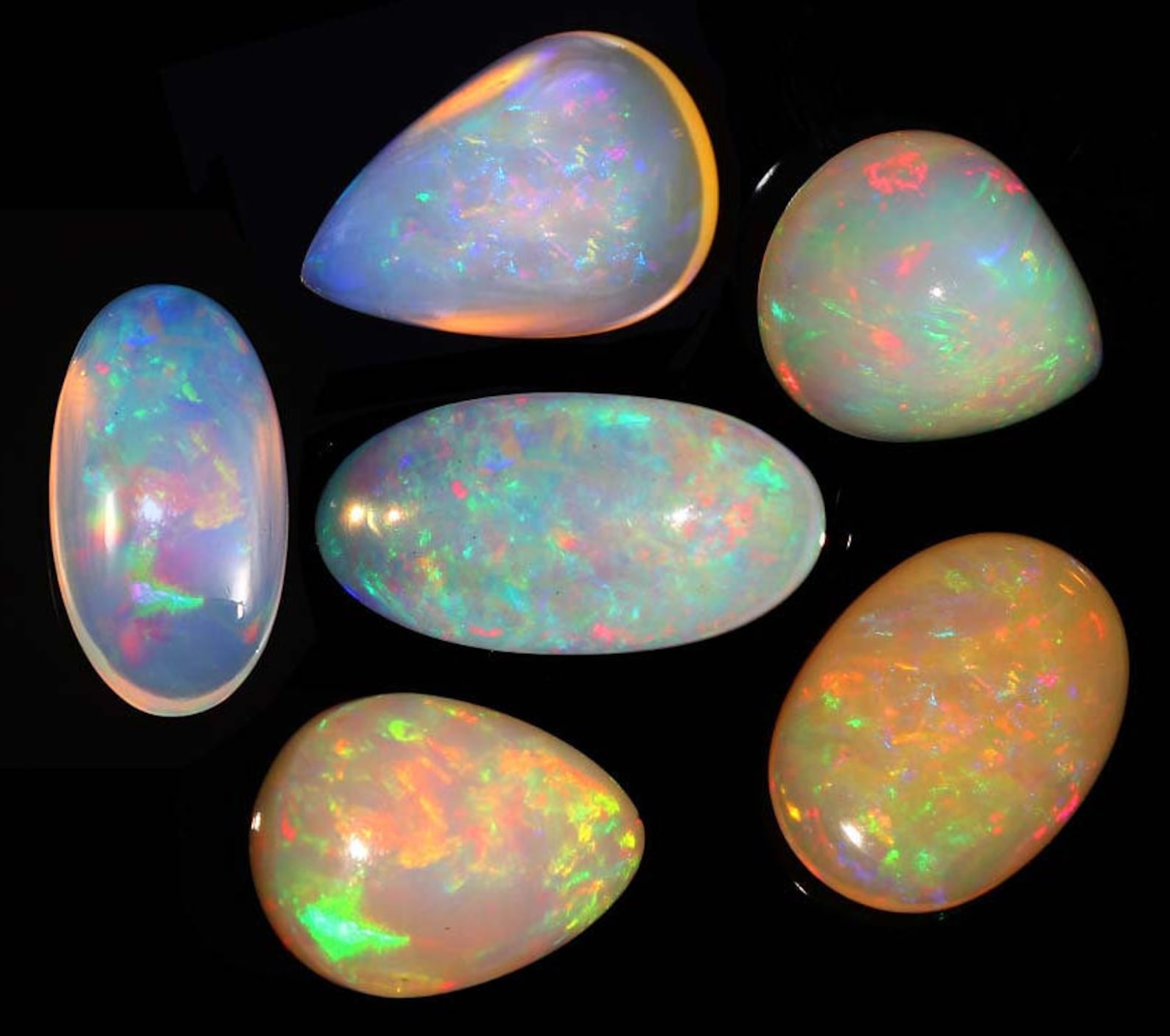 Natural Ethiopian Opal Wholesale Opal Mix Shape Lot Rainbow | Etsy