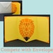 Geometric Lion Cricut Card Template Includes Innovative Envelope and ...