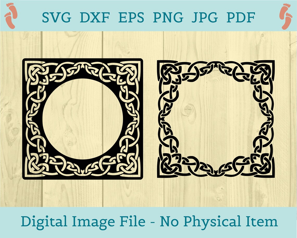 Celtic Knot Frame SVG - Celtic Frame File - Irish Design - Etsy UK
