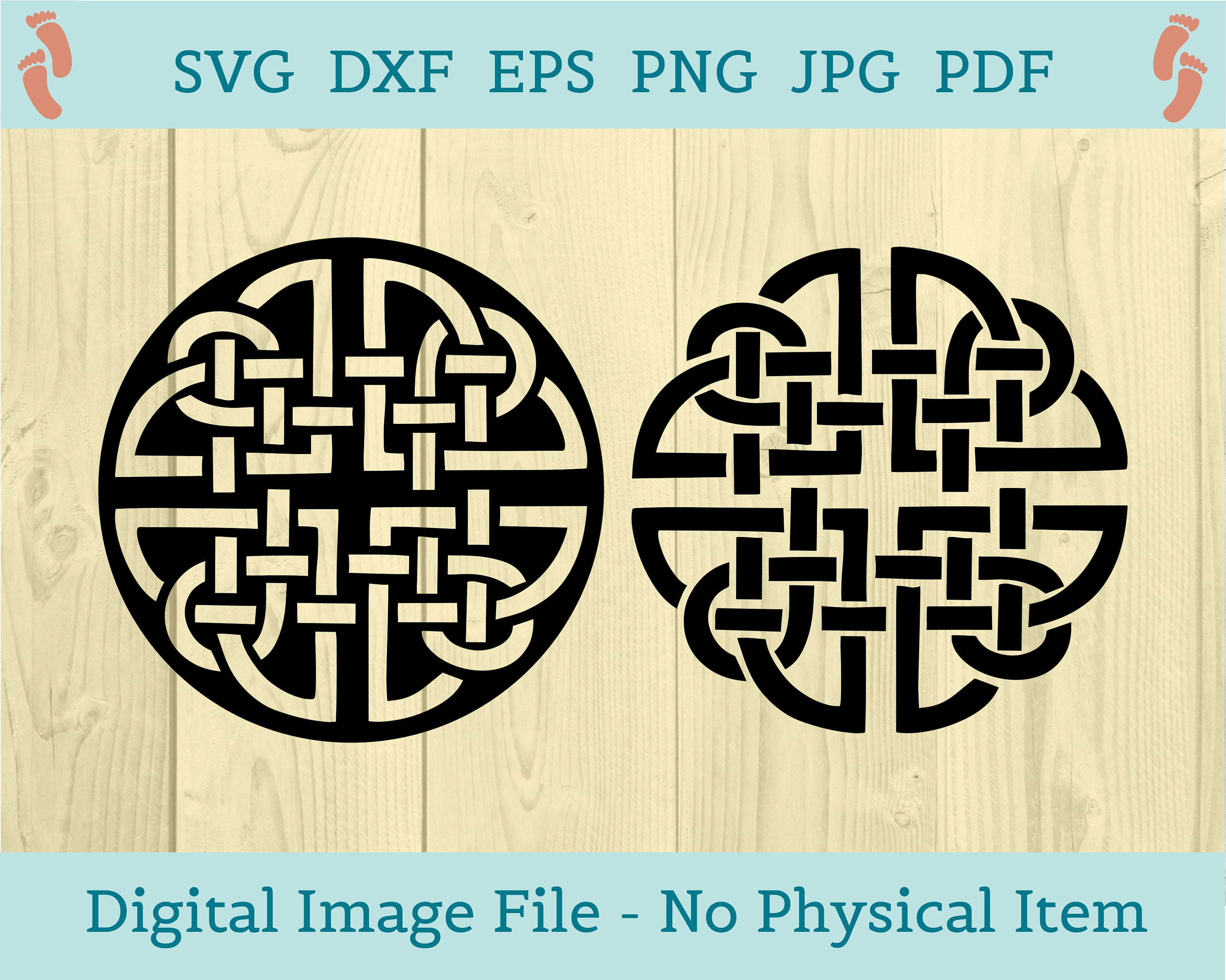 Celtic Knot Circle SVG - Celtic Decal - Svg Stencil - Ornamental Knot ...