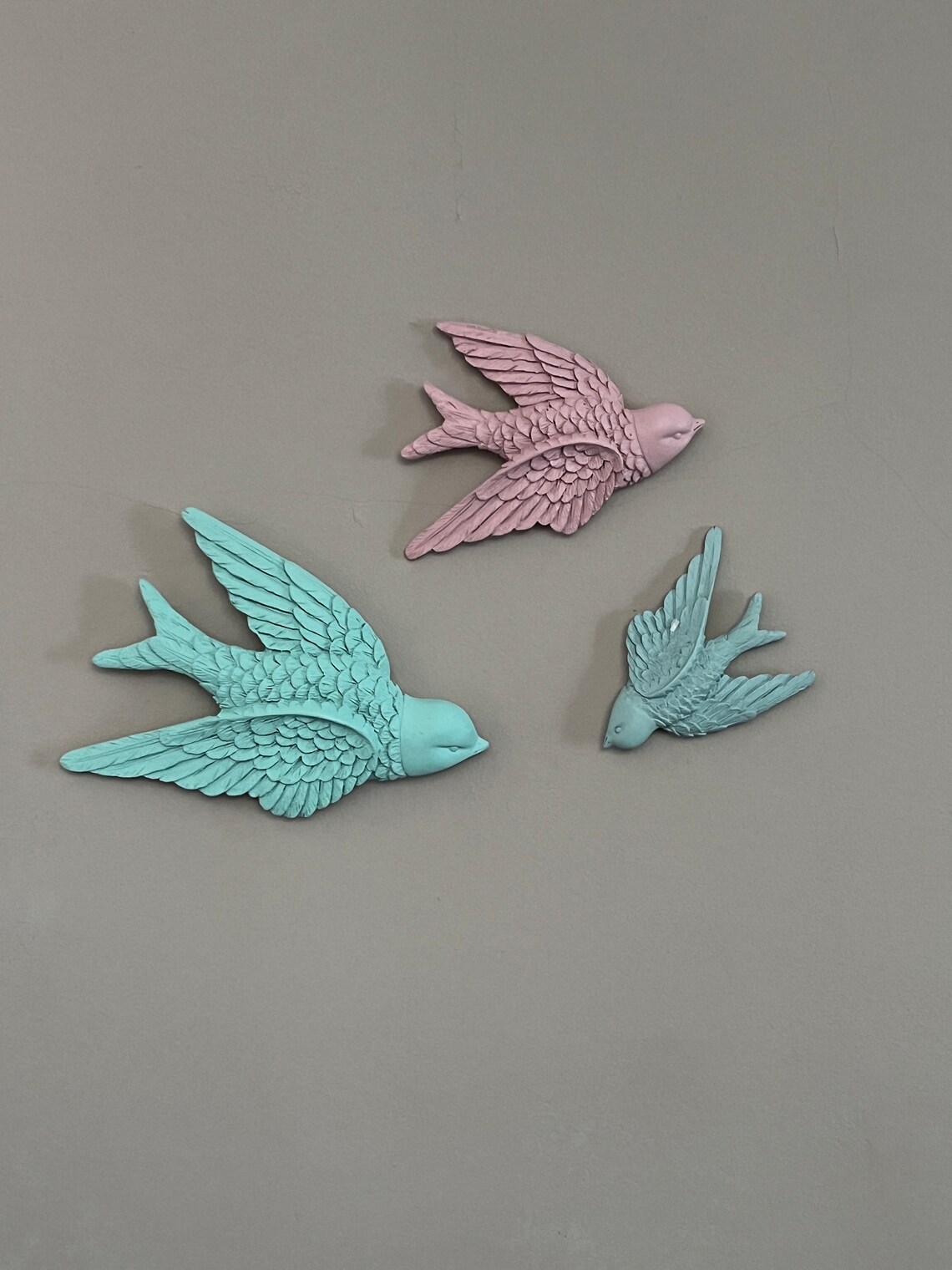 Latex Moulds to Make These 3 Retro Swallow Birds Wall Hangings Plaques ...
