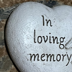 Latex Mould to Create This Heart Shaped Memorial Plaque, Mold for ...