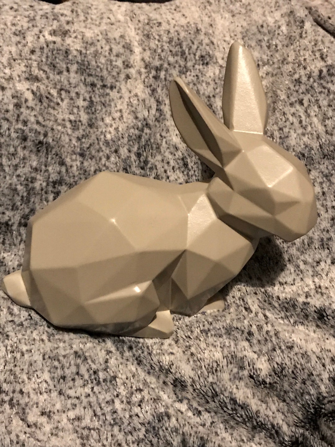 Rabbit Latex Mould, Modern Geometric Statue Ornament Hare Mold for ...