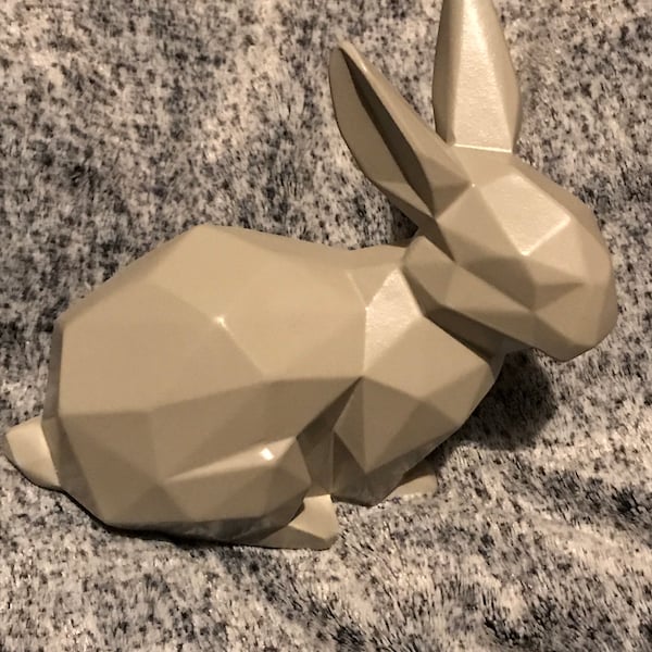 Geometric Rabbit - Etsy