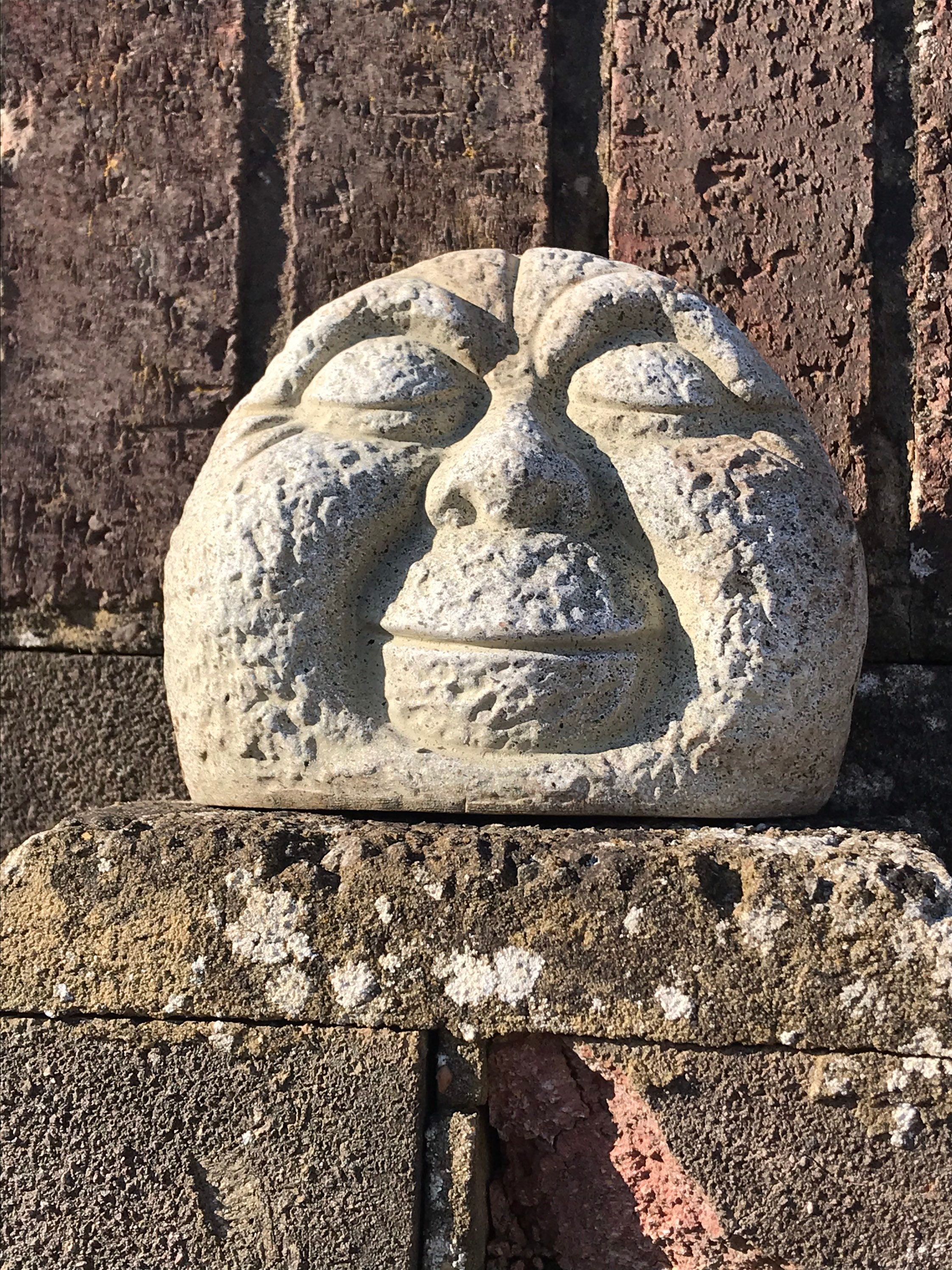 Latex Mould to Make a Stoney Face Rock Garden Ornament, Mold for ...