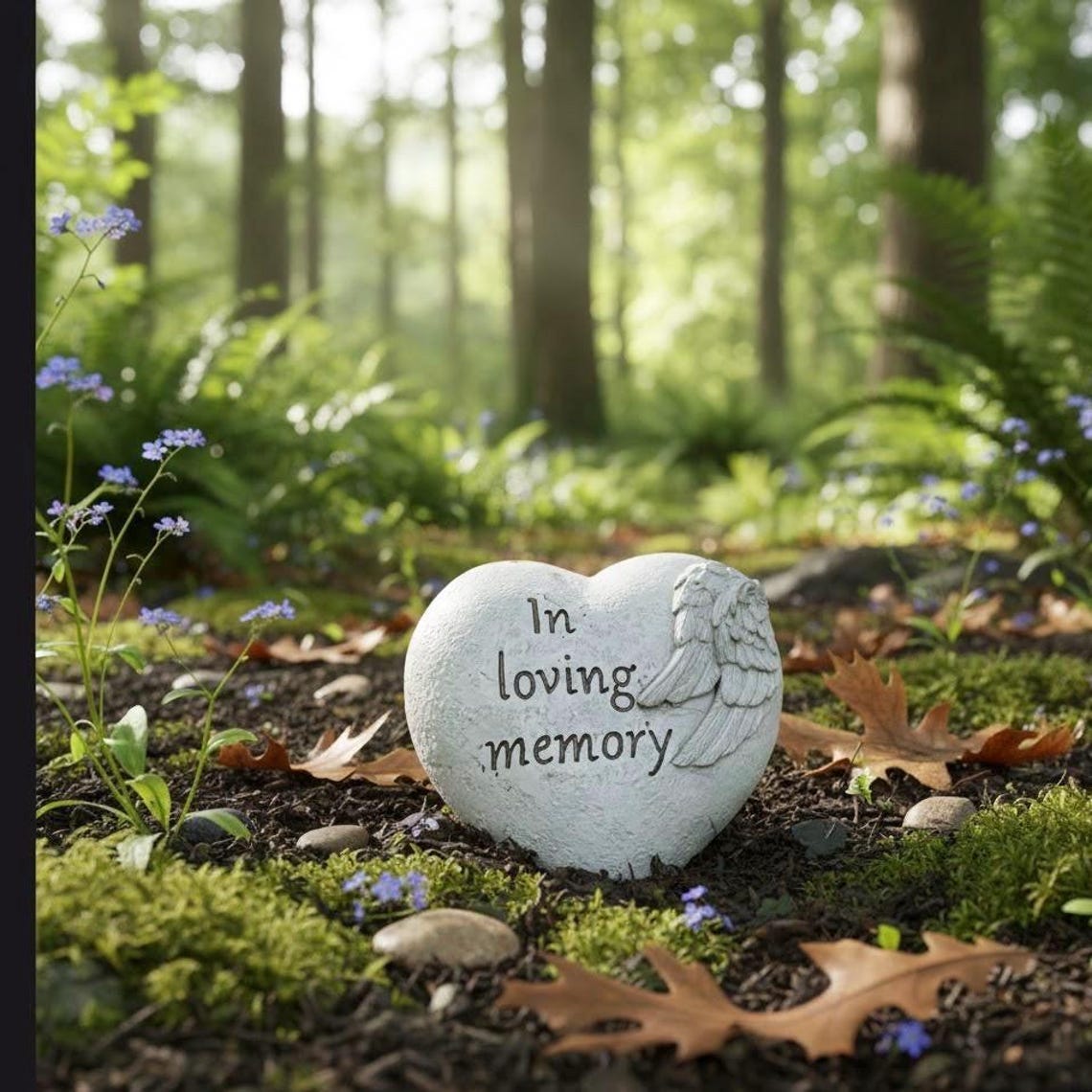Latex Mould to Create This Heart Shaped Memorial Plaque, Mold for ...