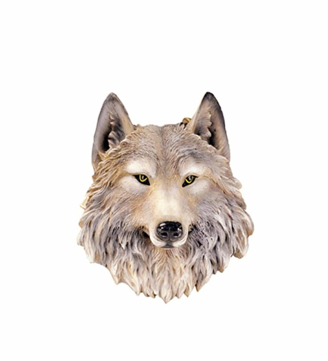 Large 3D Wolf Head Plaque Latex Mould, Garden Wall Hanging Plaque Mold ...