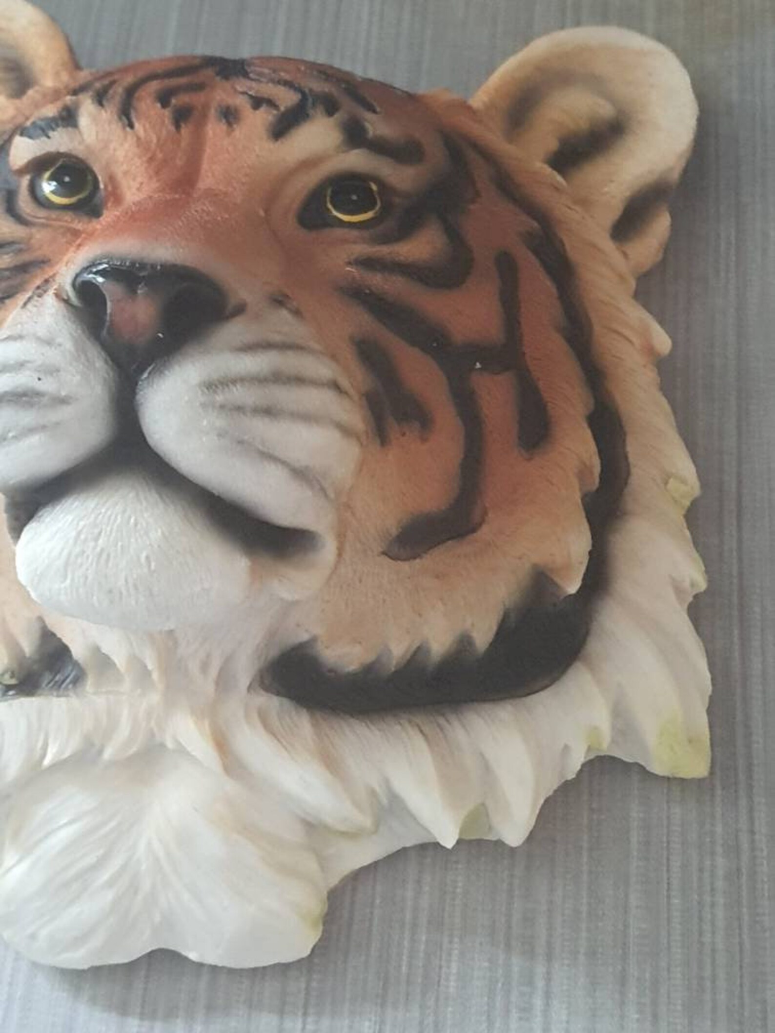 Large 3D Tiger Head Latex Mould, Plaster Concrete Wall Plaque Mold - Etsy