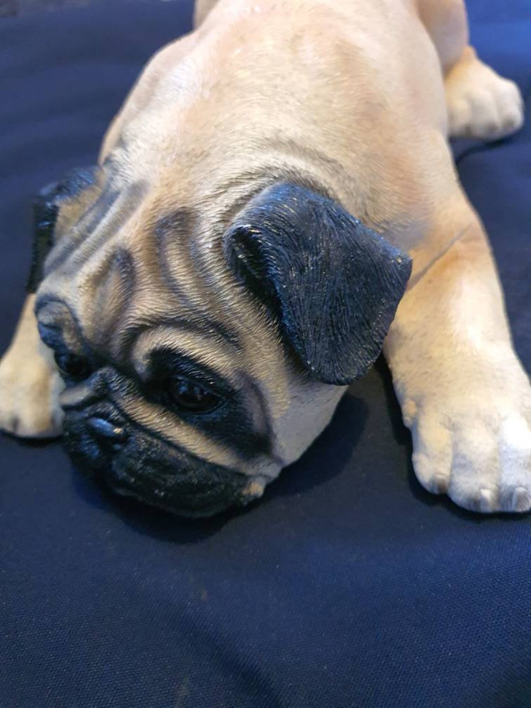 Playful Pug Puppy Dog Latex Mould, Mold for Plaster or Concrete Home ...