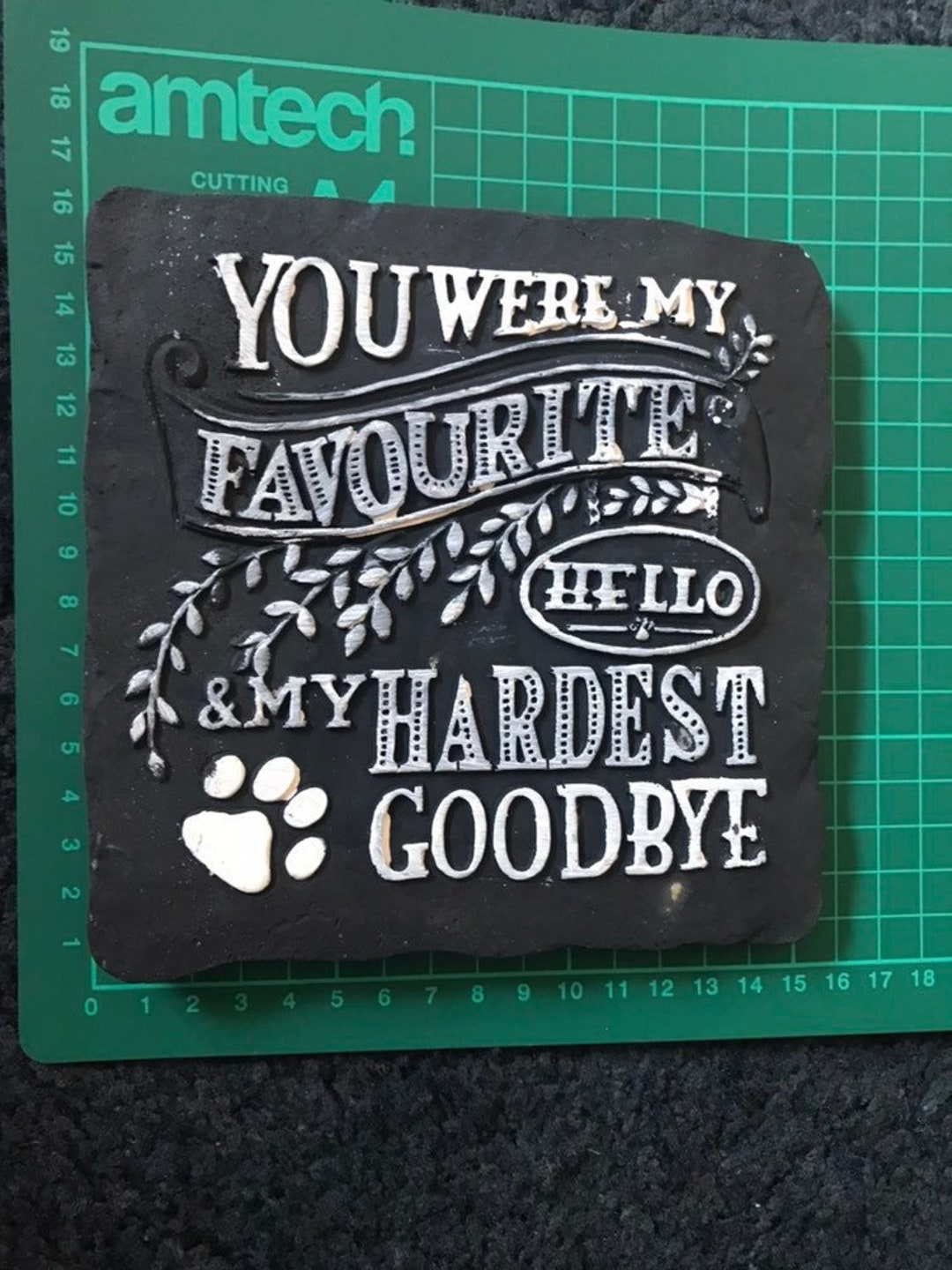 Latex Mould to Create This Cat or Dog Pet Memorial Plaque, Arts and ...