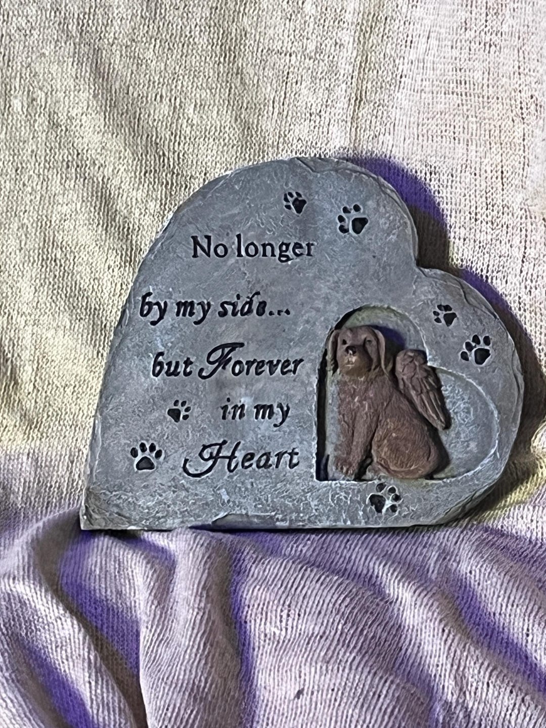 Latex Mould to Create This Heart Shaped Pet Memorial Plaque, Dog, Mold ...