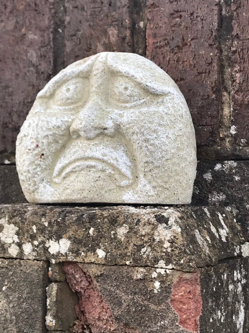 Latex Mould to Make a Stoney Face Rock Garden Ornament Mold - Etsy