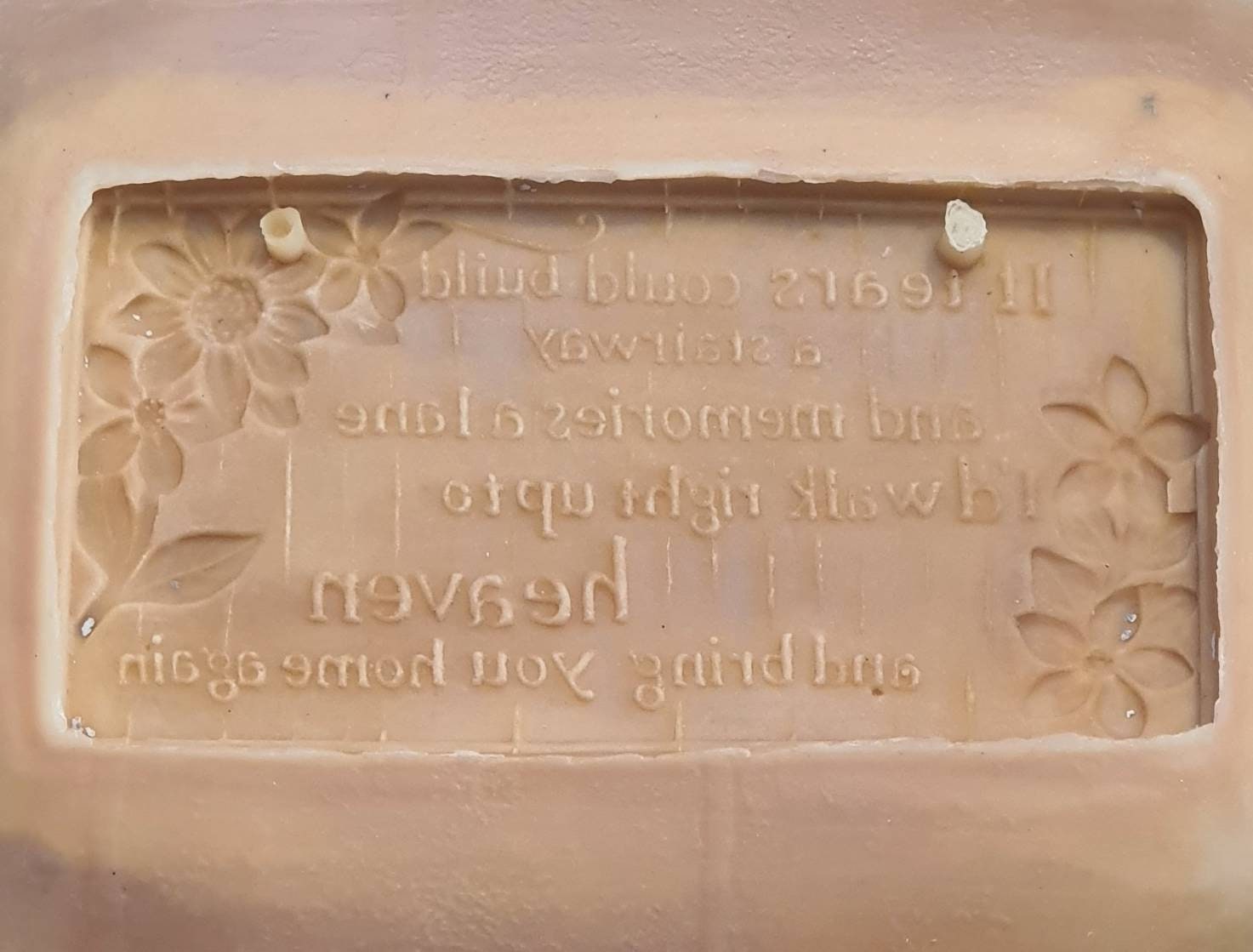 Heaven Latex Mould to Create This Floral Memorial Wall Plaque, Mold for ...