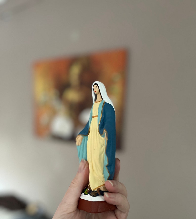 Virgin Mary Latex Mould: Concrete, Plaster, Resin Ornament, 14cm - Etsy