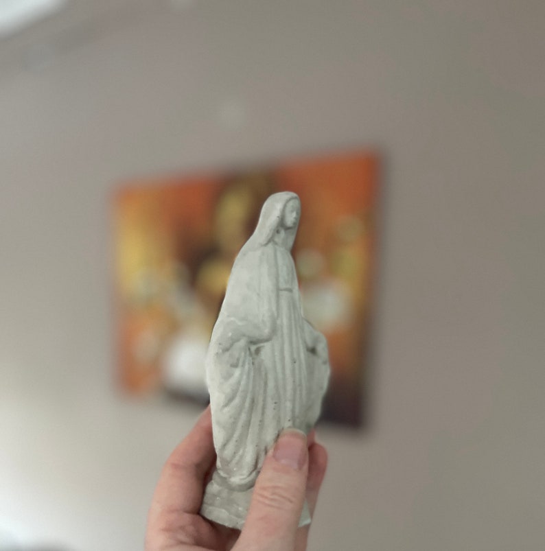 Virgin Mary Latex Mould: Concrete, Plaster, Resin Ornament, 14cm - Etsy