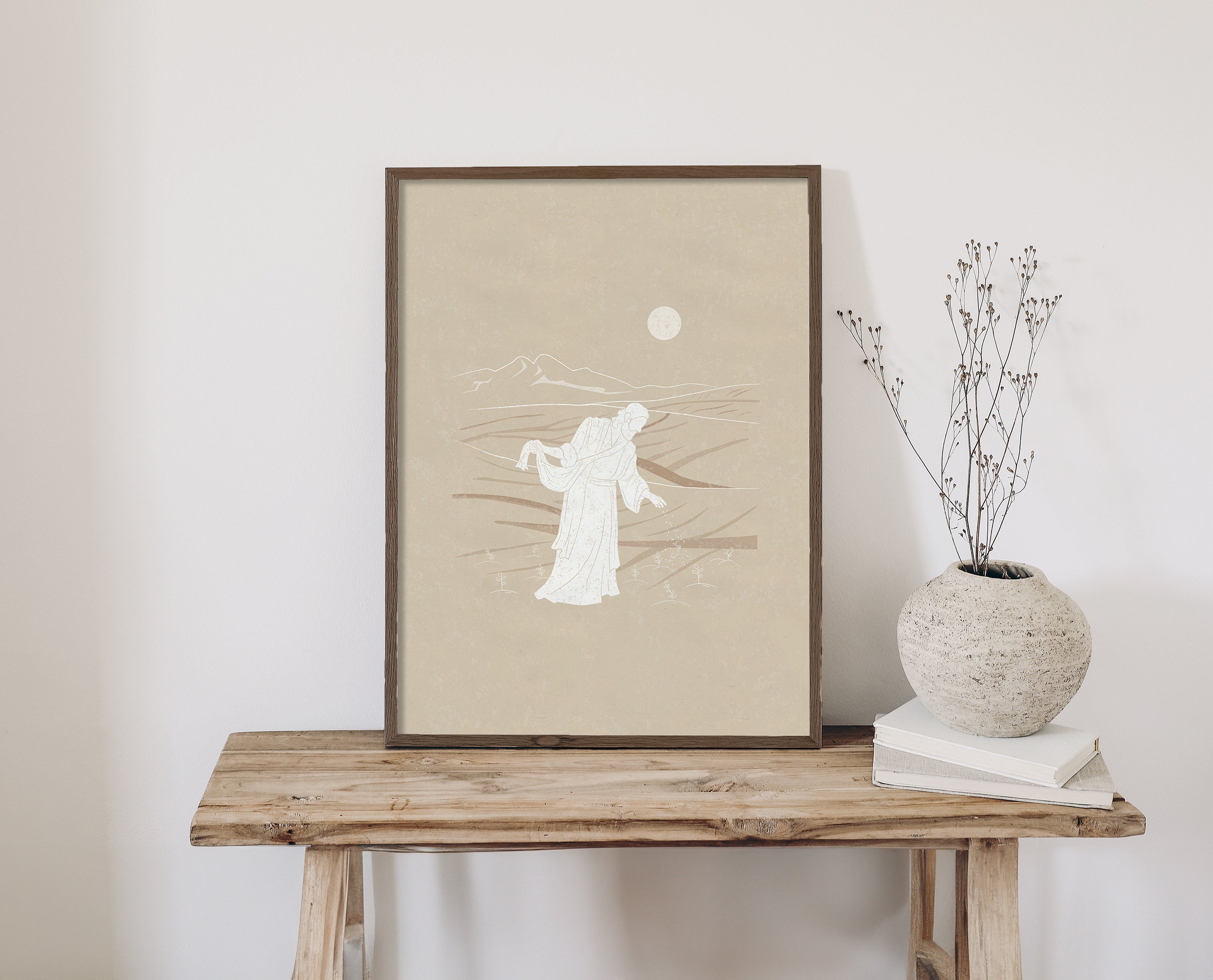 Parable of the Sower, Christian Art, Wall Art, Religious Decor ...