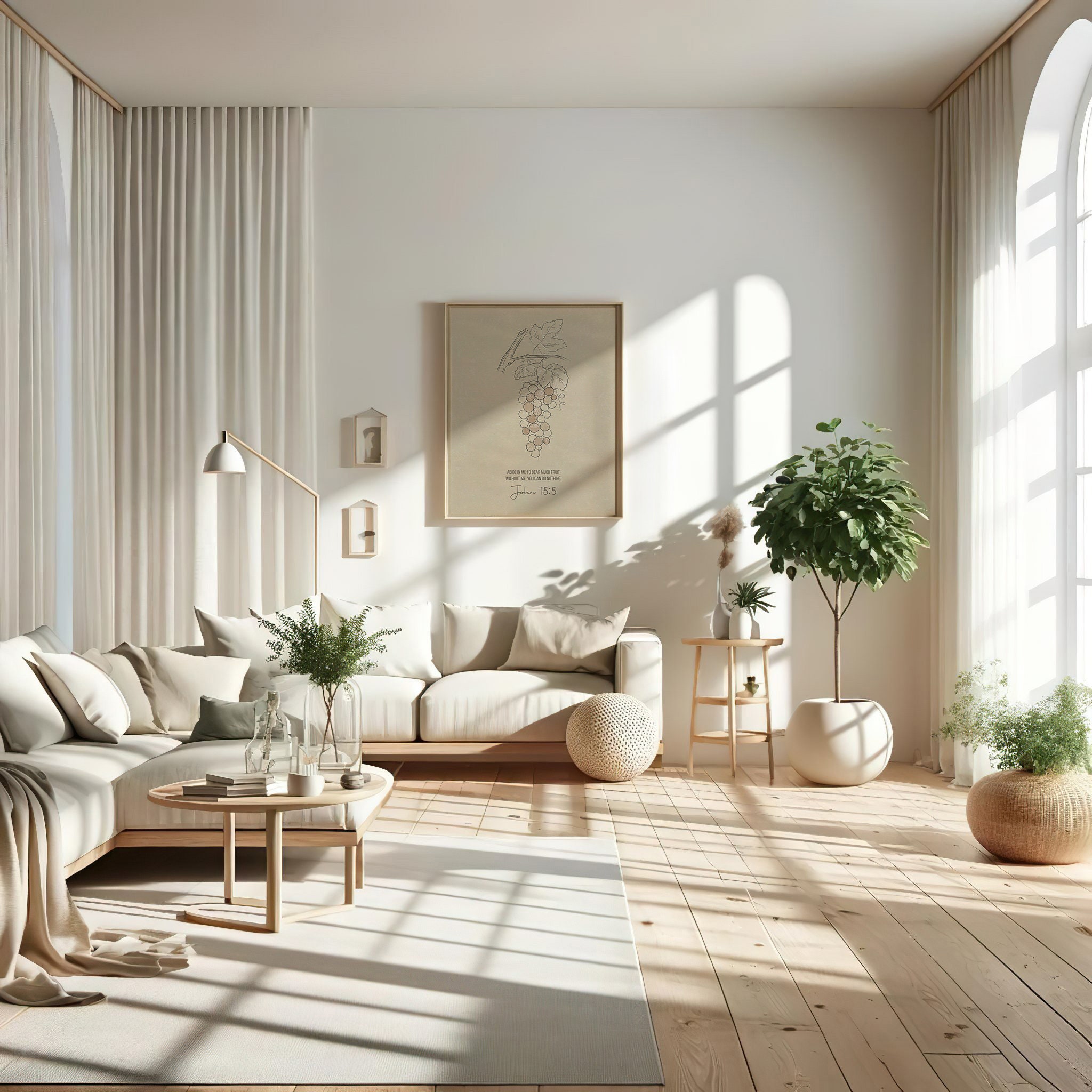 I Am the Vine, You Are the Branches, John 15:5, Christian Digital Art ...