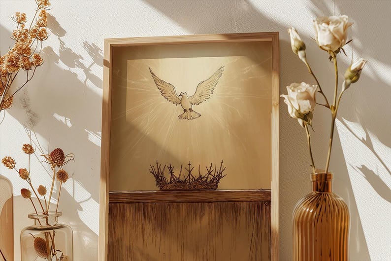Digital Christian Art: Crown of Thorns, Dove, Sacrifice, Spiritual ...