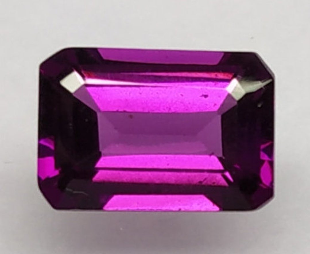 Natural Purple Rhodolite Garnet Faceted Step Cut Octagon Loose Gemstone ...