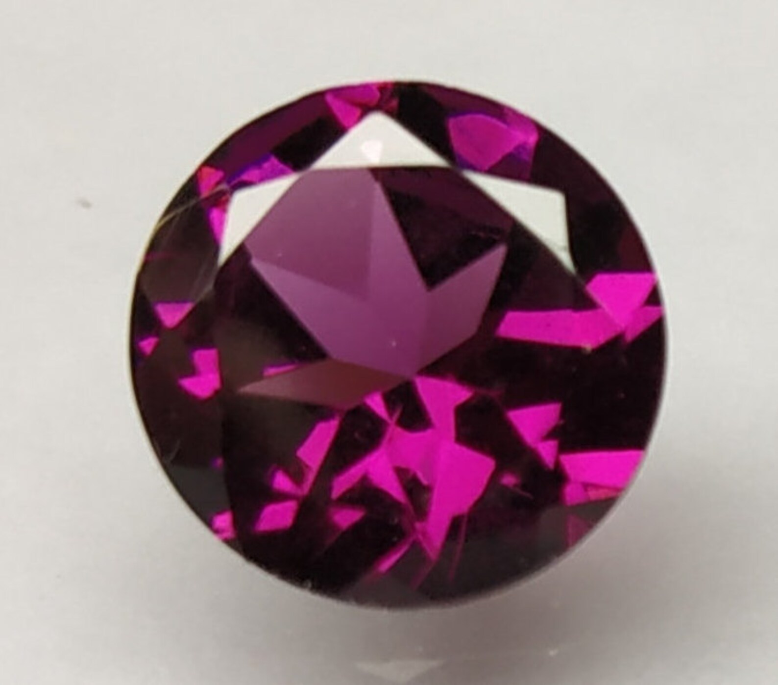 Natural Purple Rhodolite Garnet Faceted Round Shape Loose | Etsy