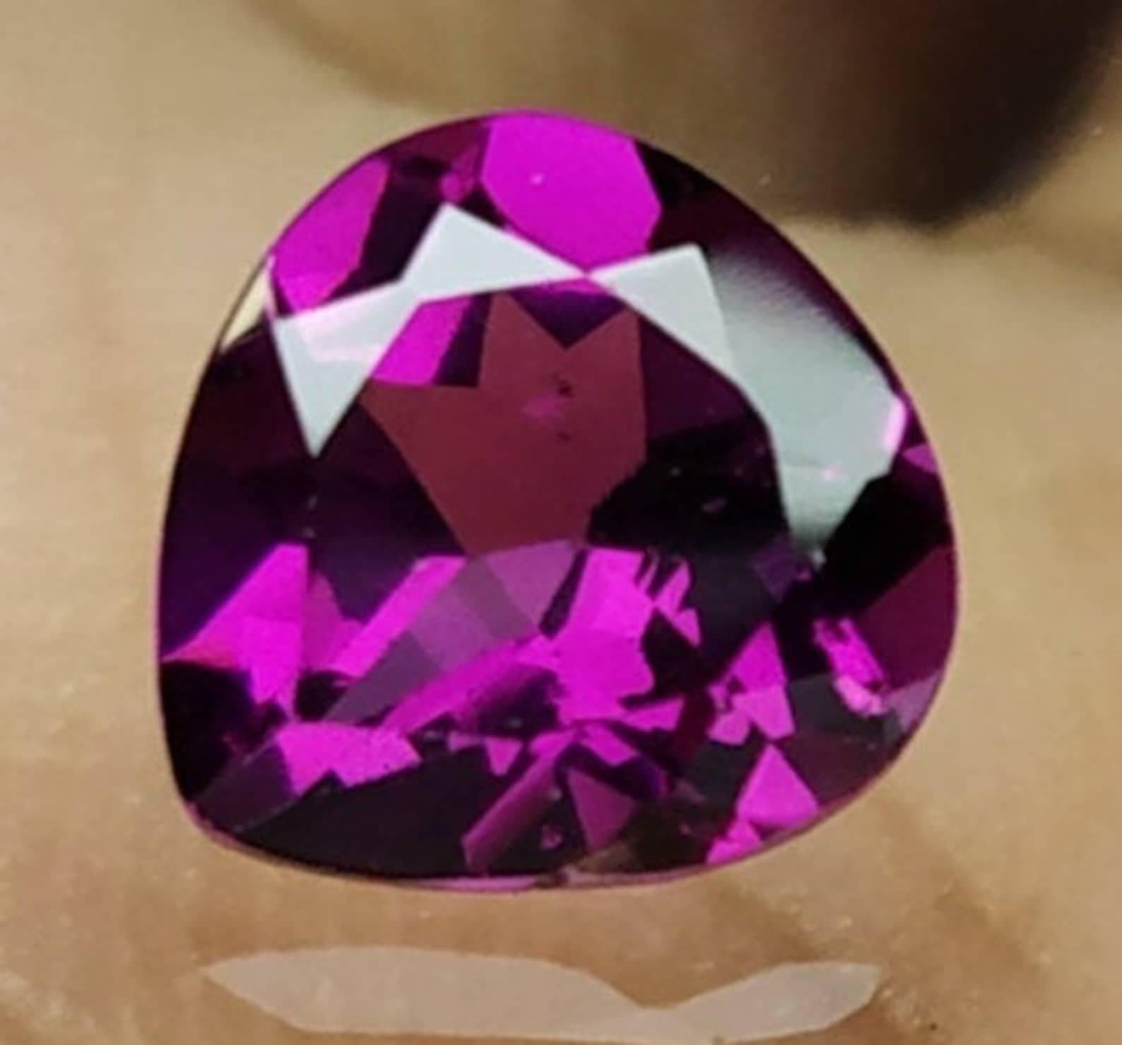 Natural Purple Rhodolite Garnet Faceted Heart Shape Loose - Etsy