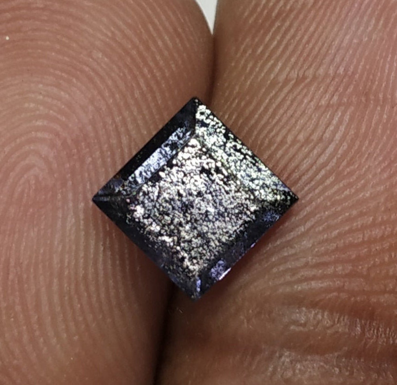 Natural iolite Sunstone faceted step/emerald cut Square shape | Etsy