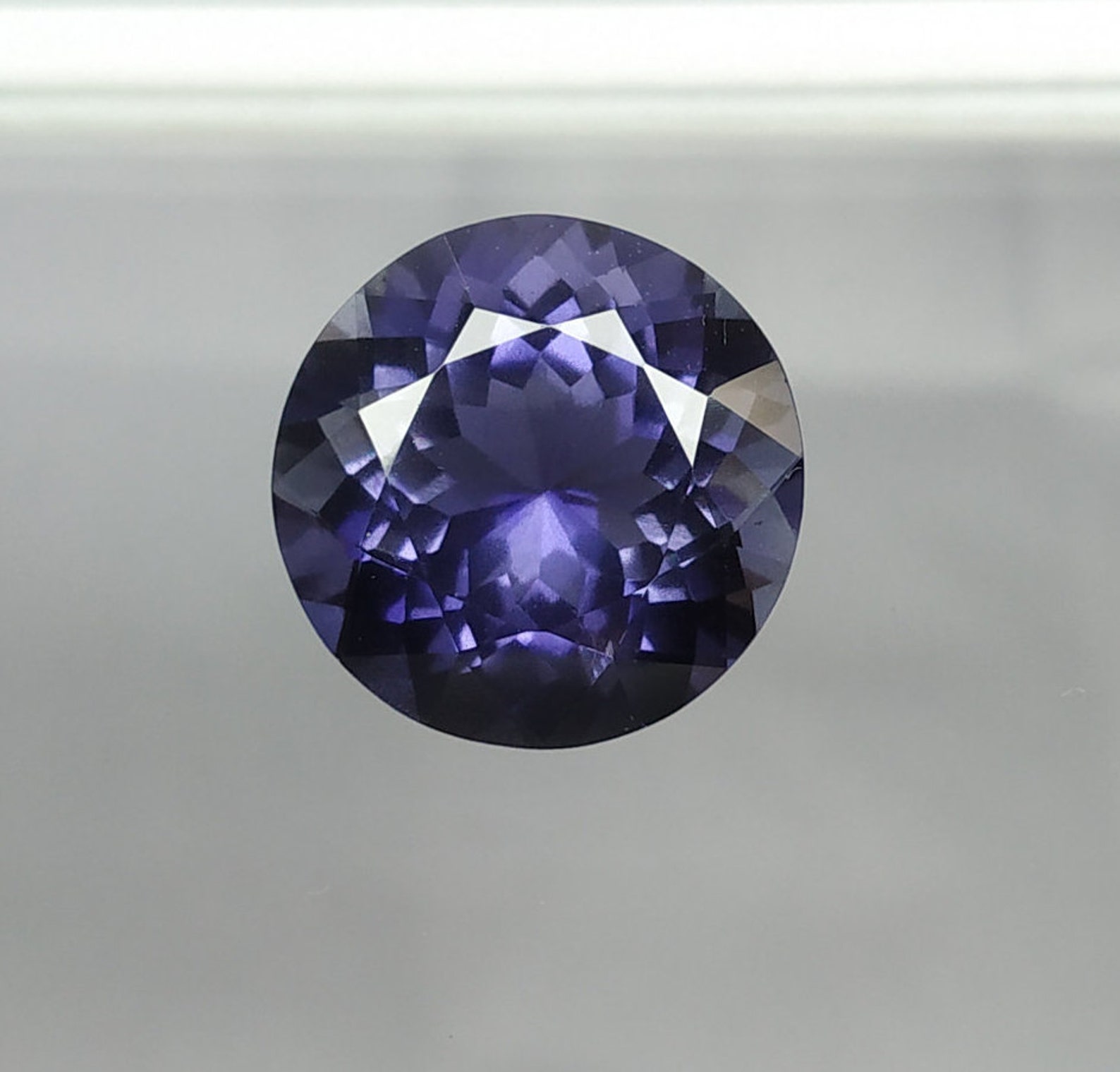 Natural Iolite Faceted Round Shape Gemstone 7.65 Cts - Etsy