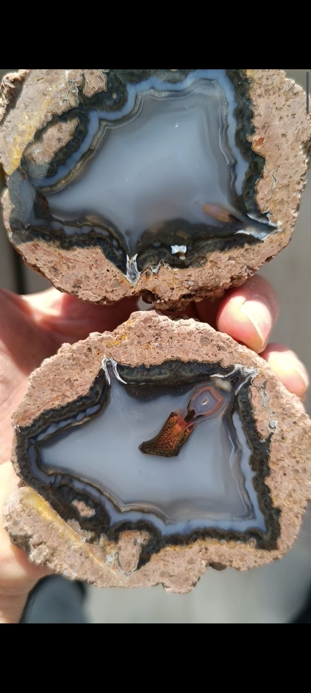 Agate Unique Thunderegg Agate Lake Superior Agate Geode Waterline ...