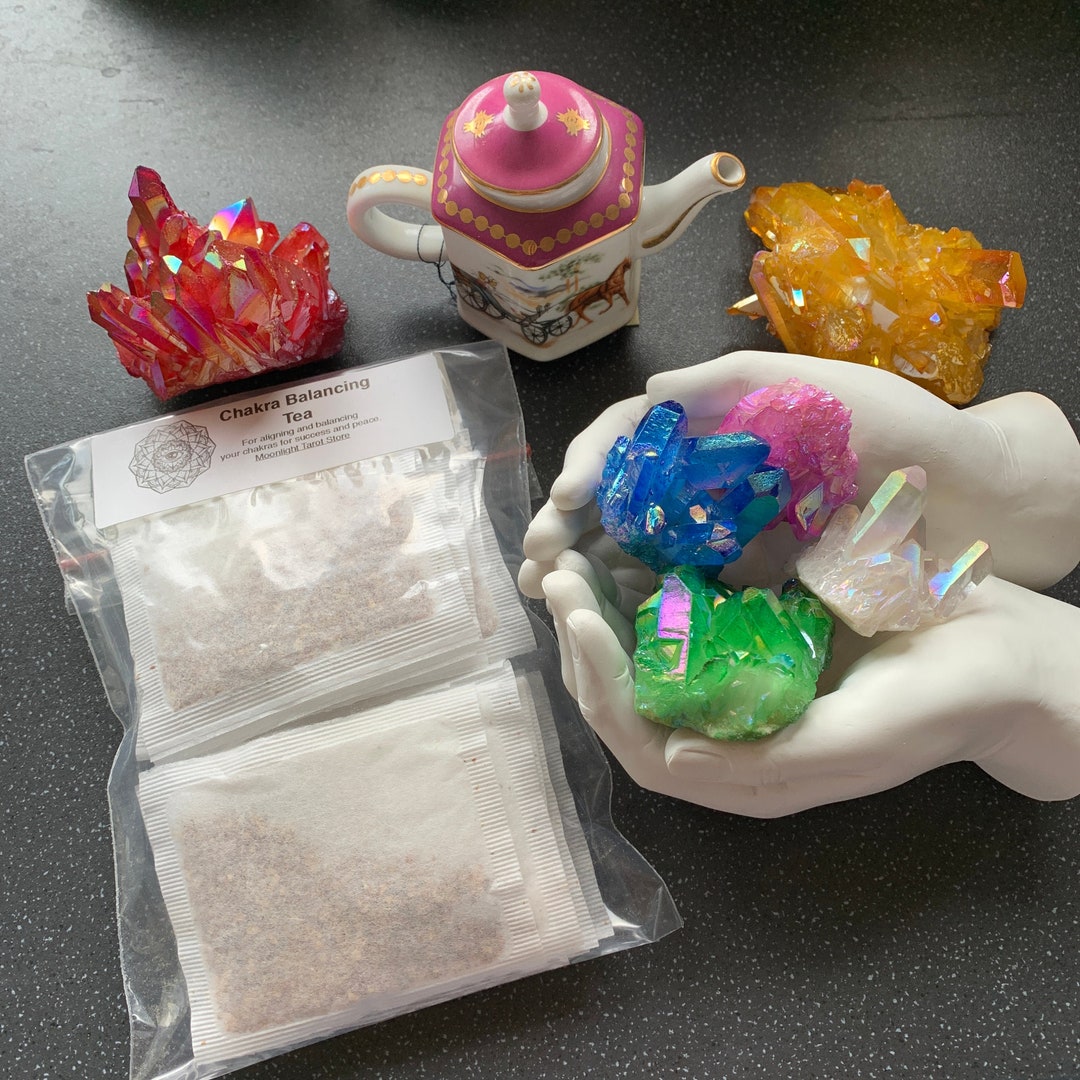 Chakra Tea 20 Herbal Teabags Crown, Third Eye, Throat, Heart, Solar ...