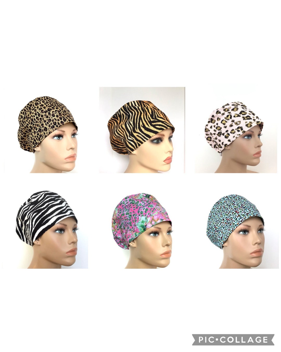 Scrub Caps/animal Skins/scrub Caps for Women/euro Surgical Hat/cheetah ...