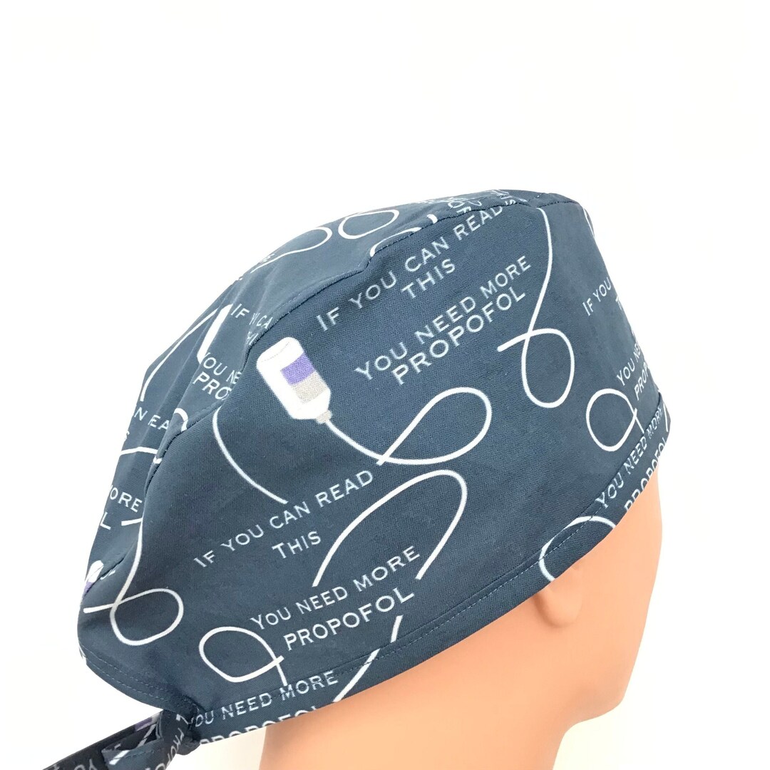 If You Can Read This Mens Scrub Cap/anesthesia Scrub Cap/mens ...