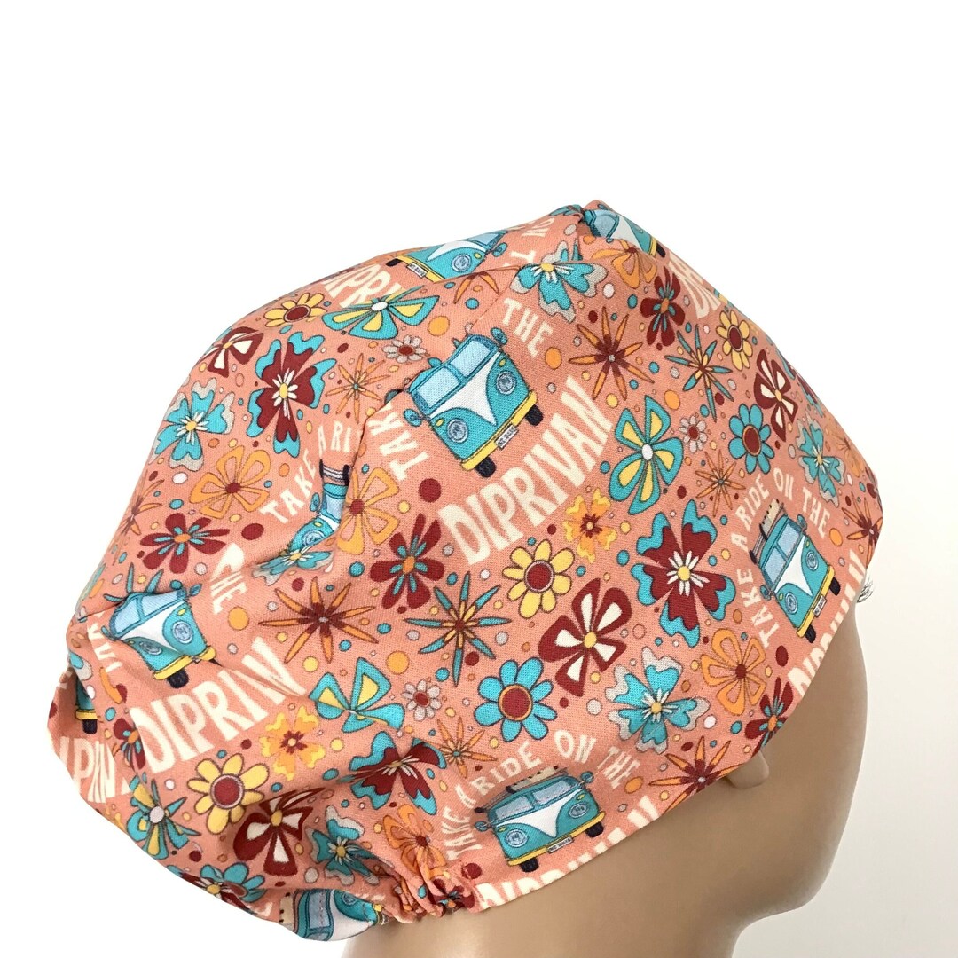 Take a Ride on the VAN Womens Euro Style Scrub Hat/euro Scrub Cap ...