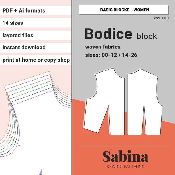 Bodice Block - Etsy