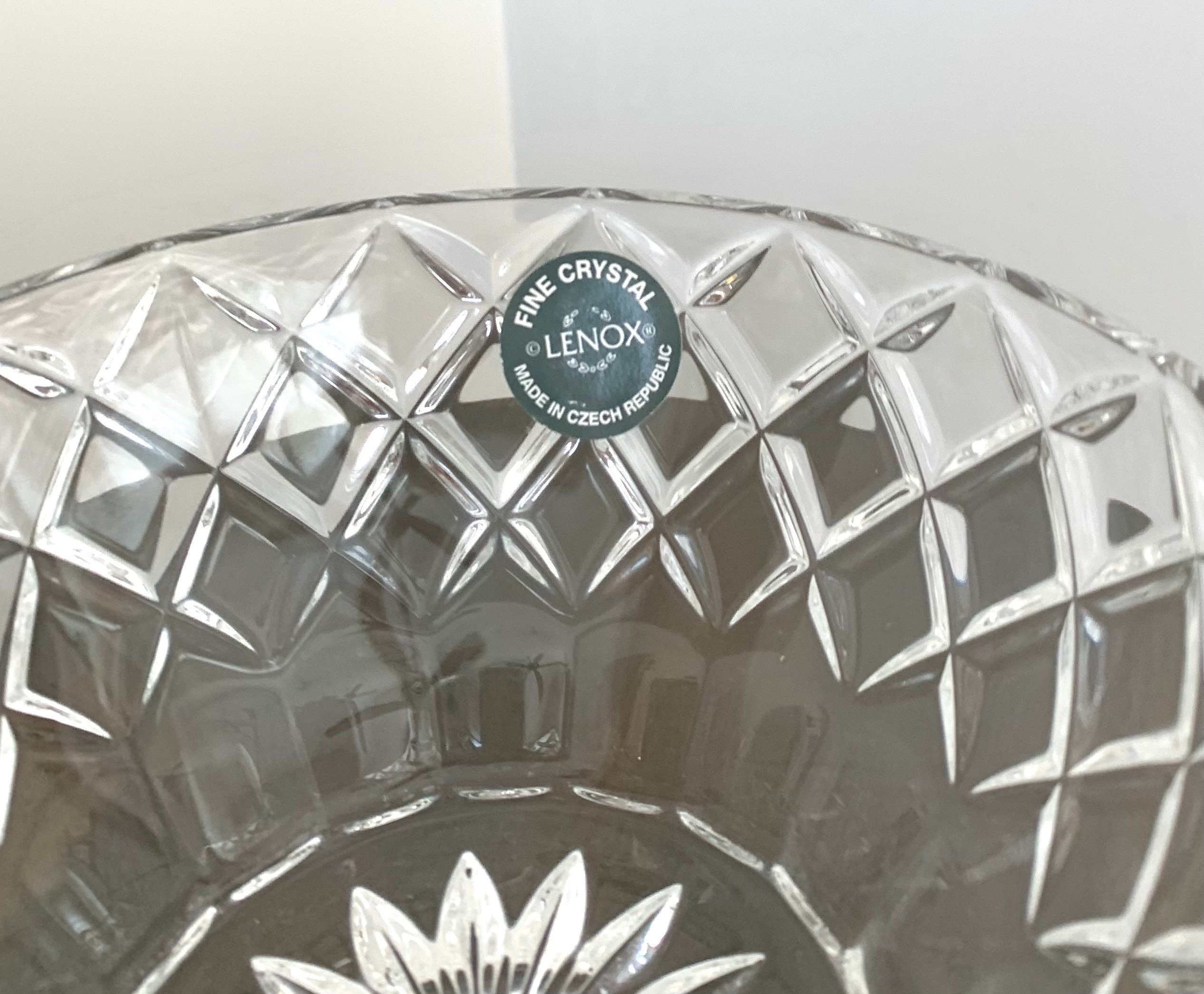 Authentic Lenox lead crystal lattice candy dish container | Etsy