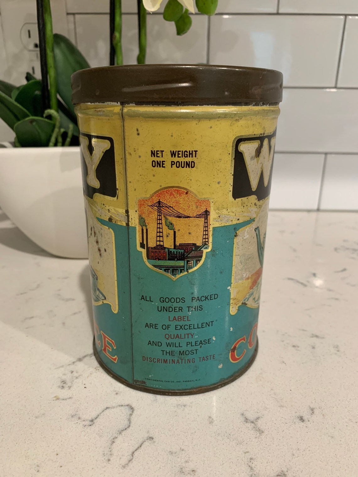 Vintage WGY Brand Coffee Can Tin 1 Pound Schenectady NY - Etsy