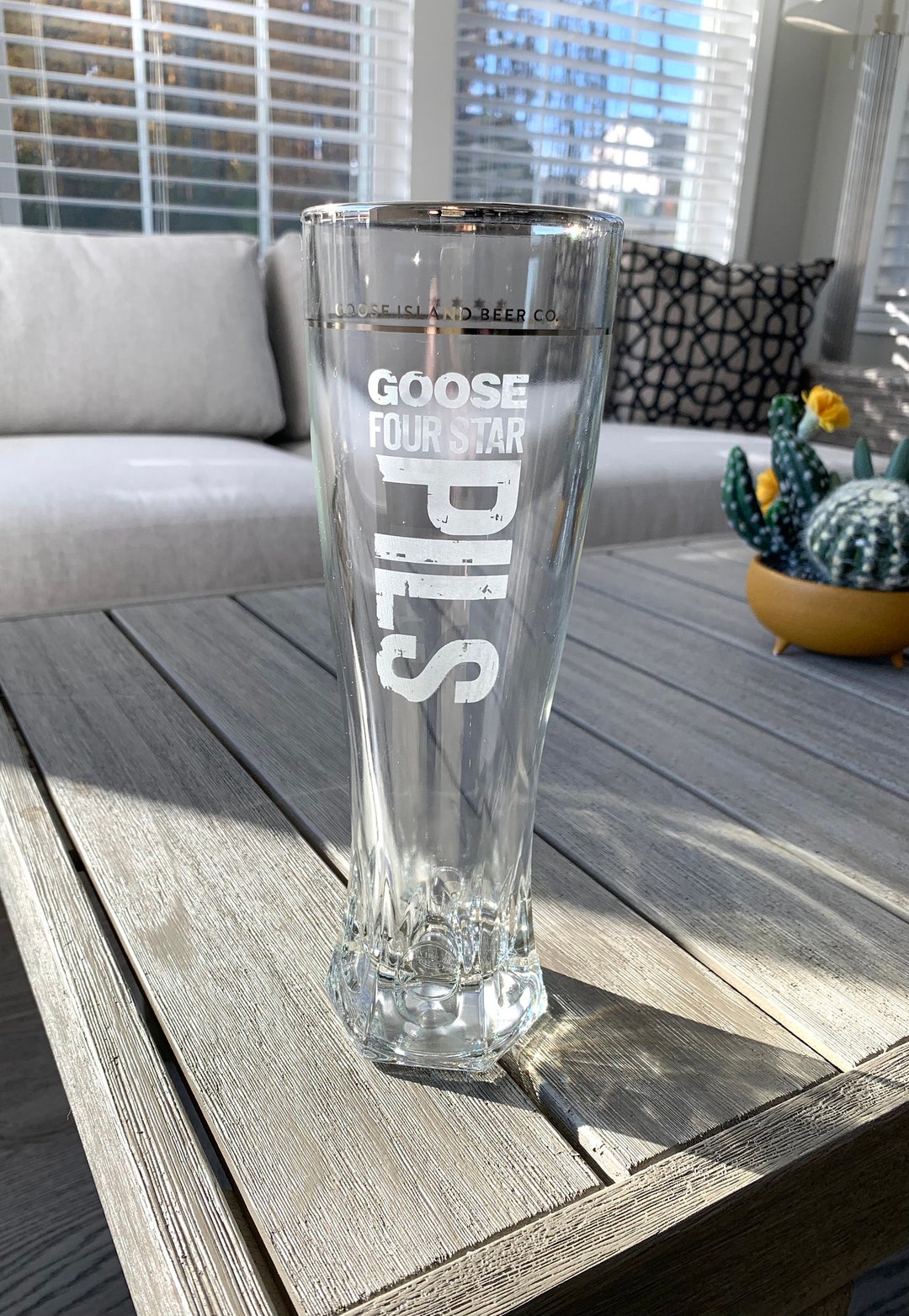 Goose Island Beer Company Pilsner Glass, Craft Brewery, Chicago, Stein ...
