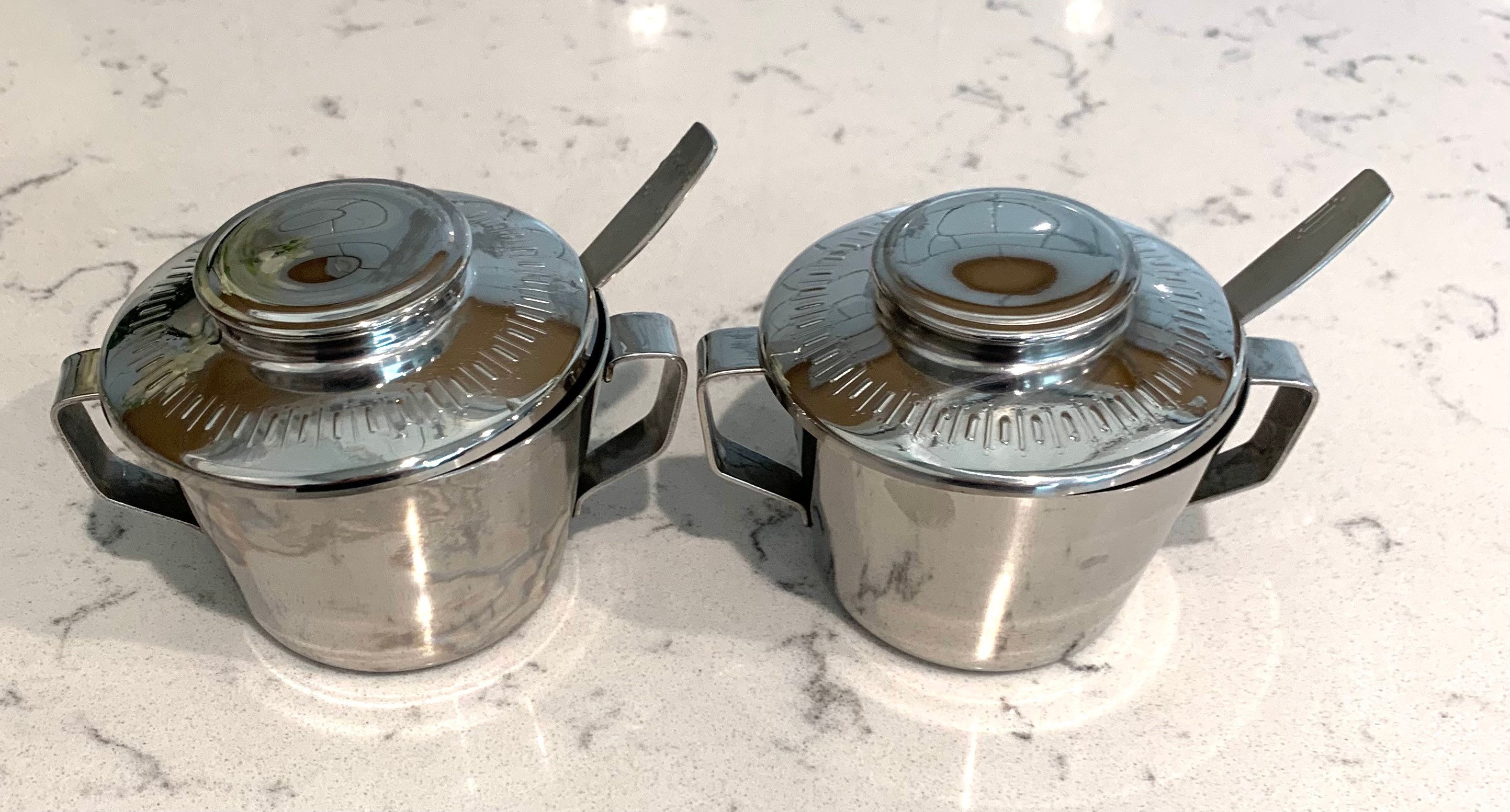 Vintage condiment set cook o matic chrome spoons | Etsy