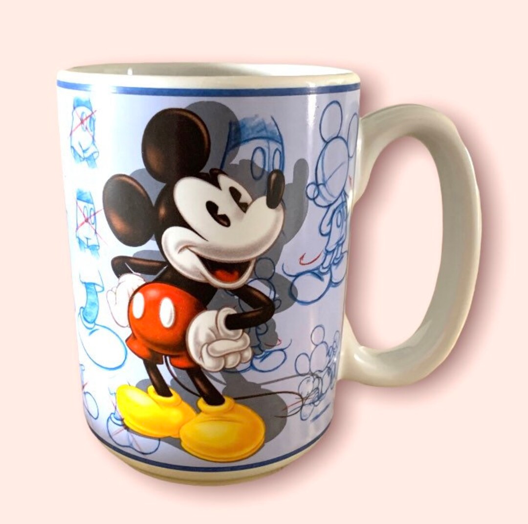 Mickey Mouse Sketch Artist Disney Mug, Collectible, Mickey Fan, Gift - Etsy