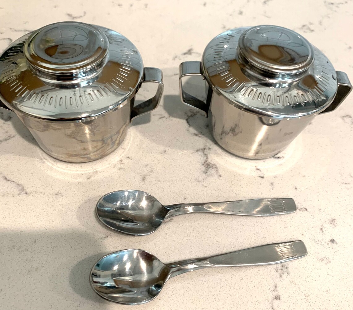 Vintage Condiment Set Cook O Matic Chrome Spoons - Etsy UK