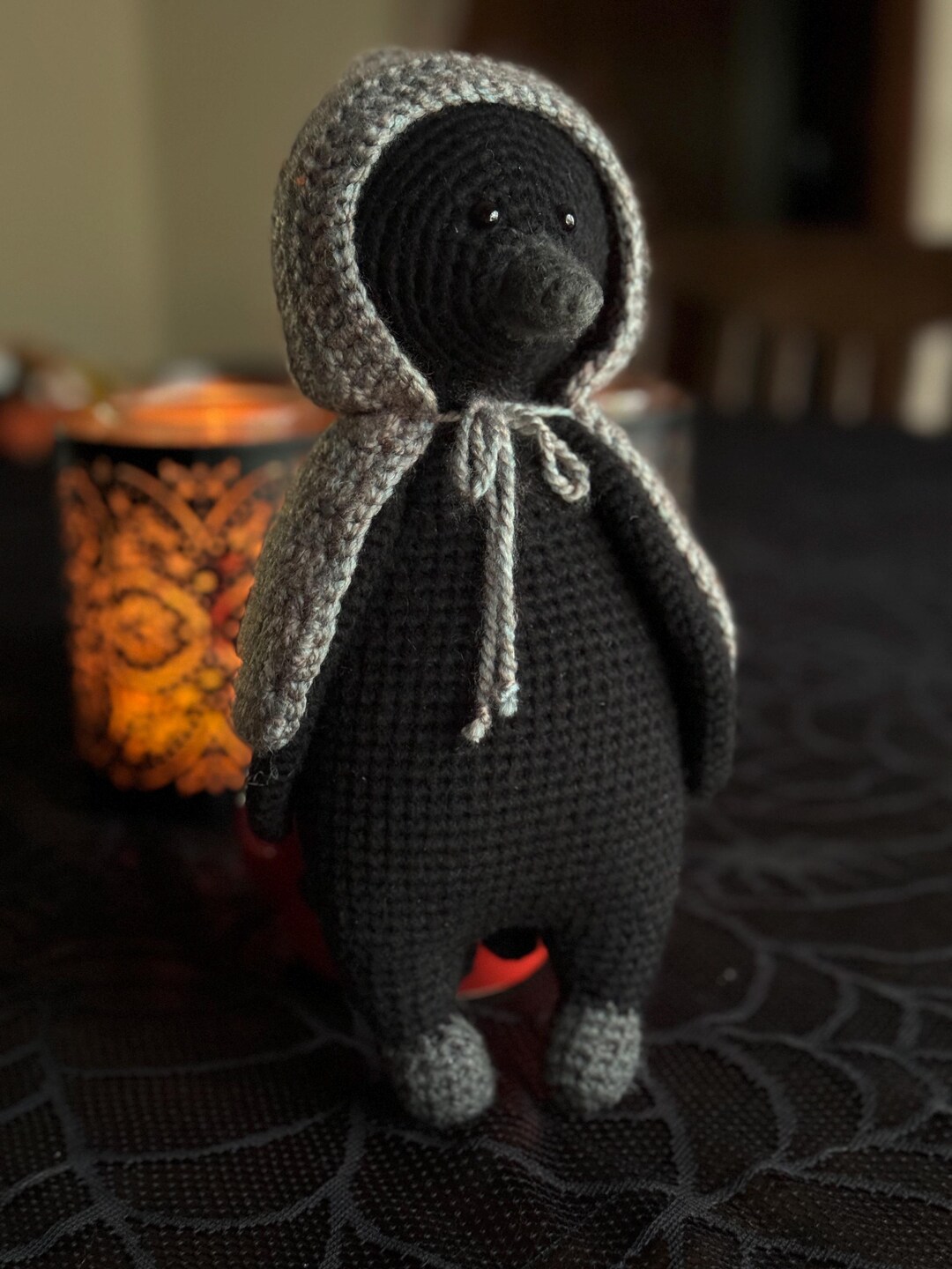 Handmade Crochet Crow Raven in Cloak - Etsy
